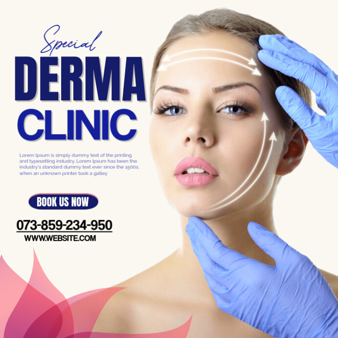 Copy of White Professional Derma Clinic Templat Instagram Post | PosterMyWall