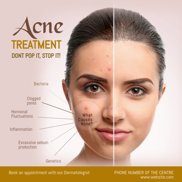 Copy of White Professional Dermatology Instagram Post | PosterMyWall