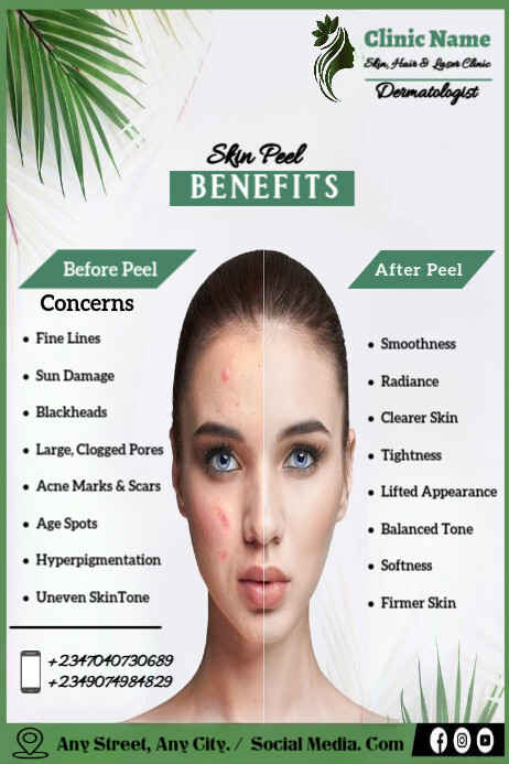 Modèle White Professional Dermatology Poster Poster | PosterMyWall