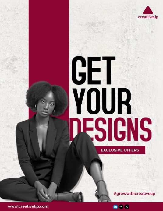 Copy of White Professional Designer Advertisement Fl | PosterMyWall