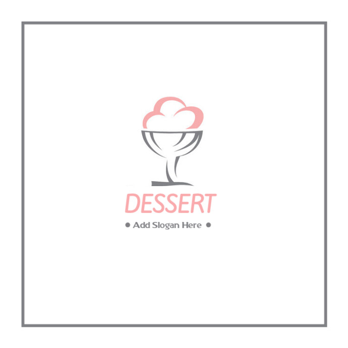 White Professional Dessert Logo, Dessert Logo, Dessert Logo Design ...