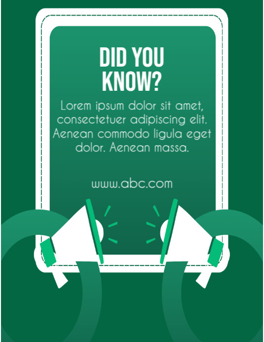 White Professional Did You Know Flyer (us Letter) Template | PosterMyWall