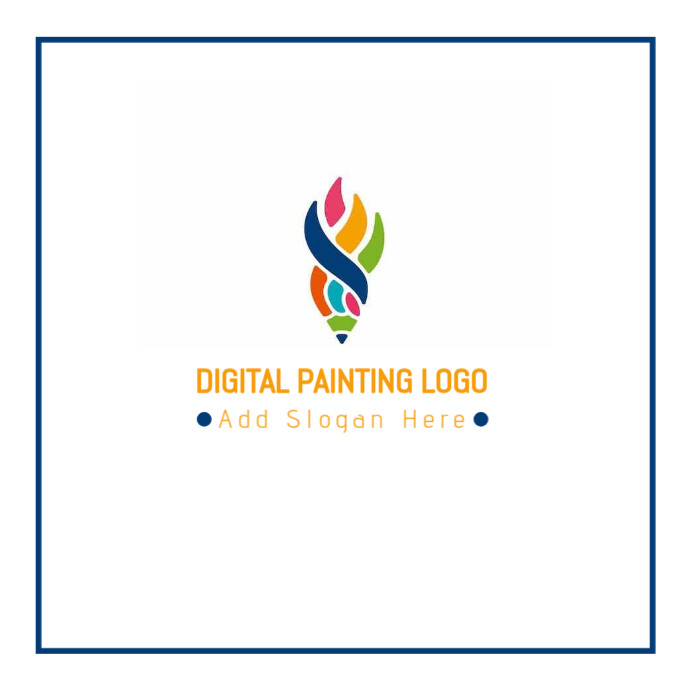 White Professional Digital Art Logo, Digital Art Logo, Digital Art Logo ...