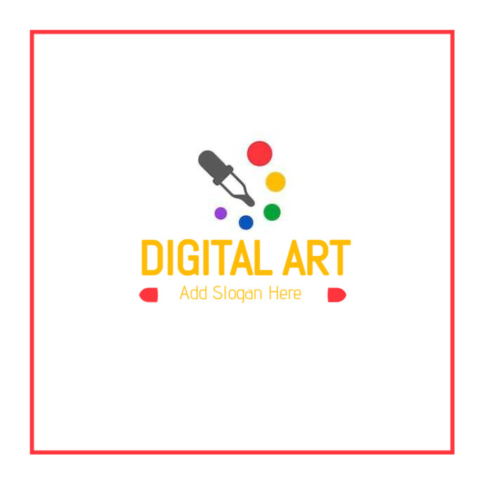 Plantilla de White Professional Digital Art Logo, Digital Art Logo ...