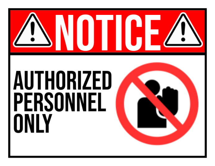 White Professional Do Not Inter Caution Flyer (us Letter) Template ...