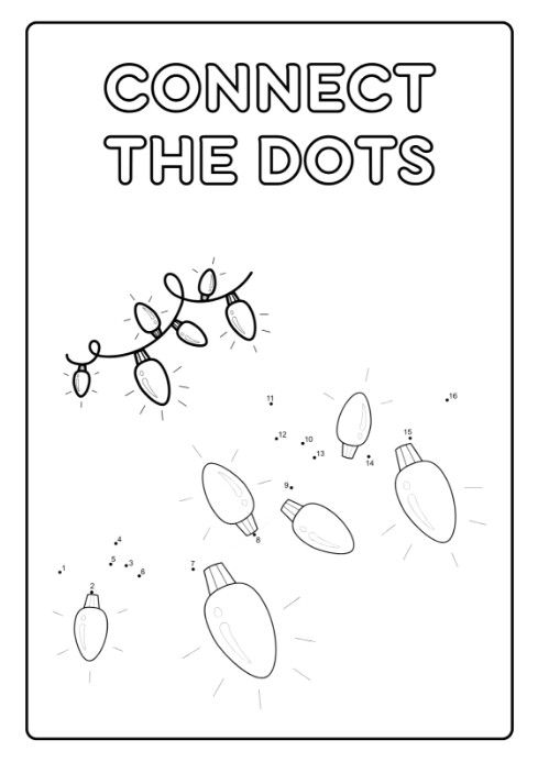 White Professional Dot To Dot Kids Worksheets A4 Template | PosterMyWall