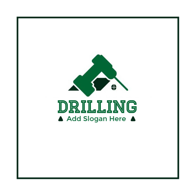 White Professional Drilling Logo, Drilling Logo, Drilling Logo Design ...