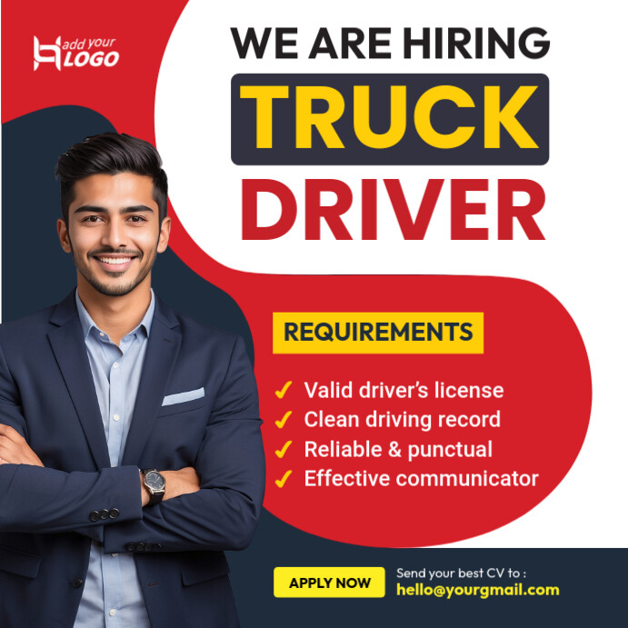 White Professional Drivers Wanted Now Instagram Post Template ...