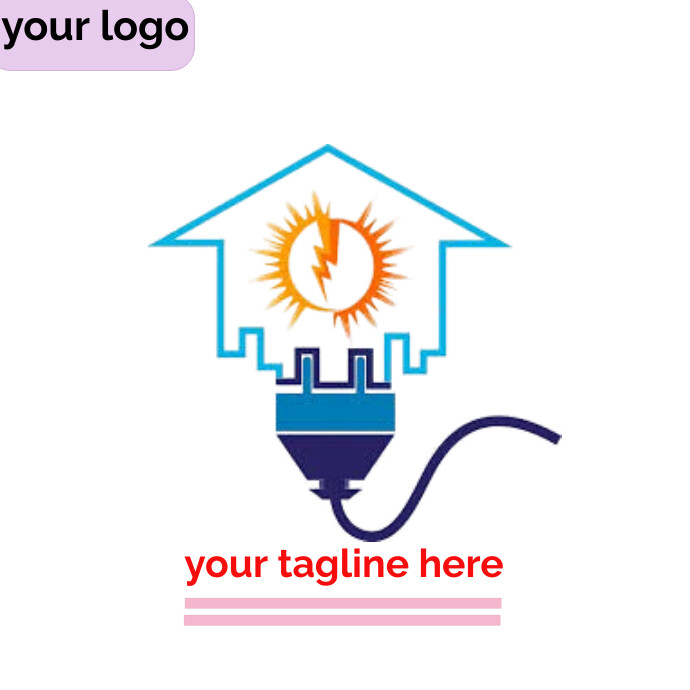 Copy of White Professional Electric Logo Logo | PosterMyWall