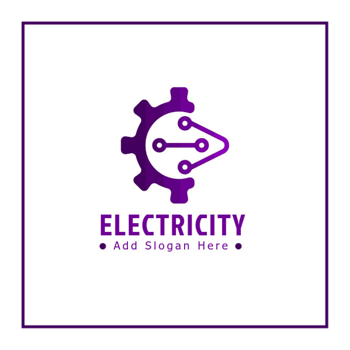 White Professional Electricity Logo, Electric Bulb Logo, Electricity ...