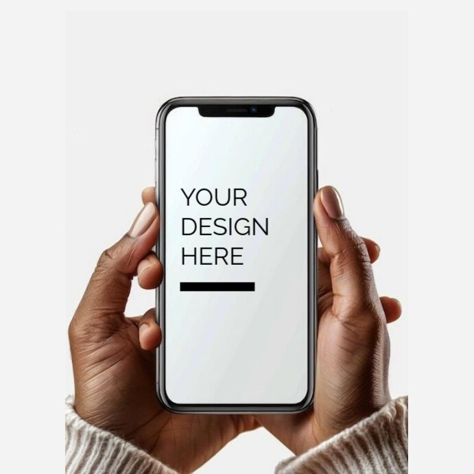 White Professional Elegant Phone Mockup Instagram Post Template ...