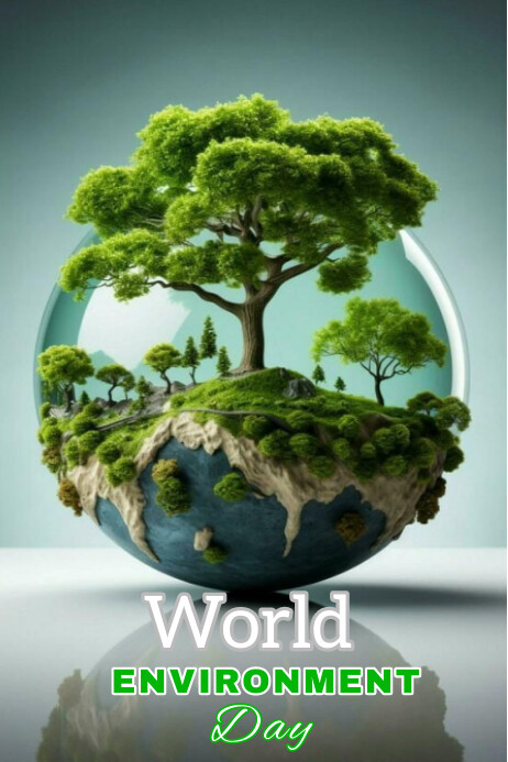White Professional Environment Day Poster Templat | PosterMyWall