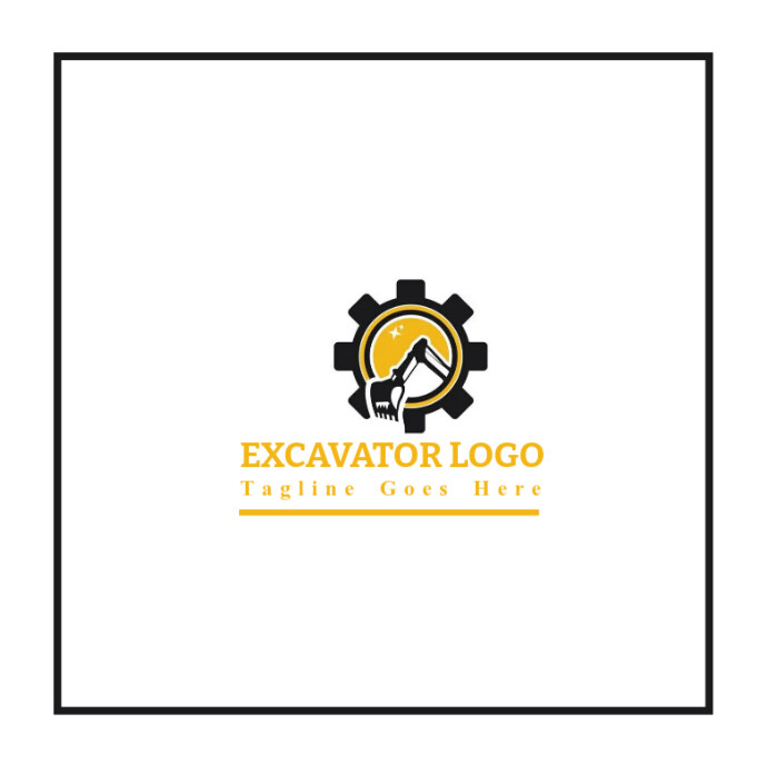 Copy of White Professional Excavation Logo, Excavation Logo, Modern ...