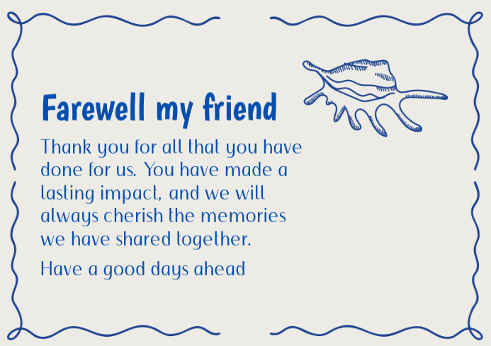 White Professional Farewell Posters A4 Template | PosterMyWall