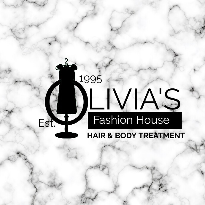 White Professional Fashion Logo Design Insta Template | PosterMyWall