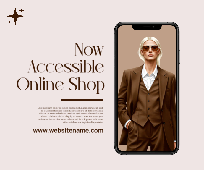 White Professional Fashion Retail Medium Rectangle Template | PosterMyWall