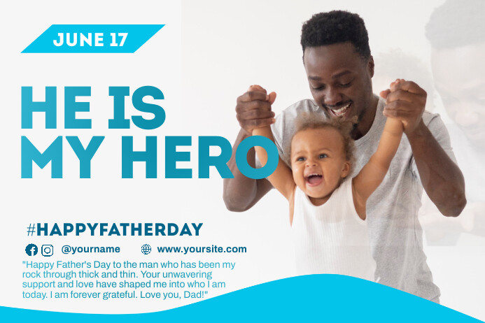 Copy of White Professional Father's Day Appreciation | PosterMyWall