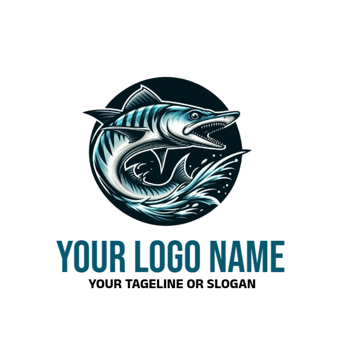 Plantilla de White Professional Fish Hook Logo, Fish Hunting Logo, Fish ...