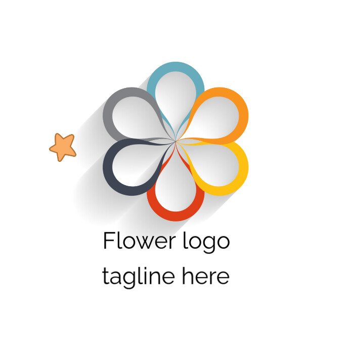 White Professional Flower Logo Logo Template | PosterMyWall