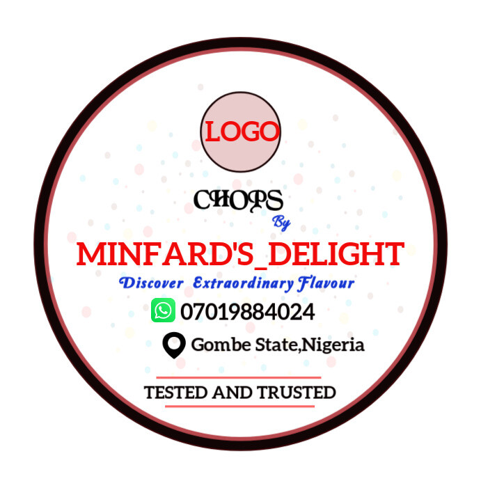 White Professional Food And Chops Sticker Instagram Post Template | PosterMyWall