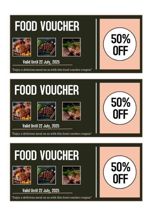 White Professional Food Discount Menu A4 Template | PosterMyWall