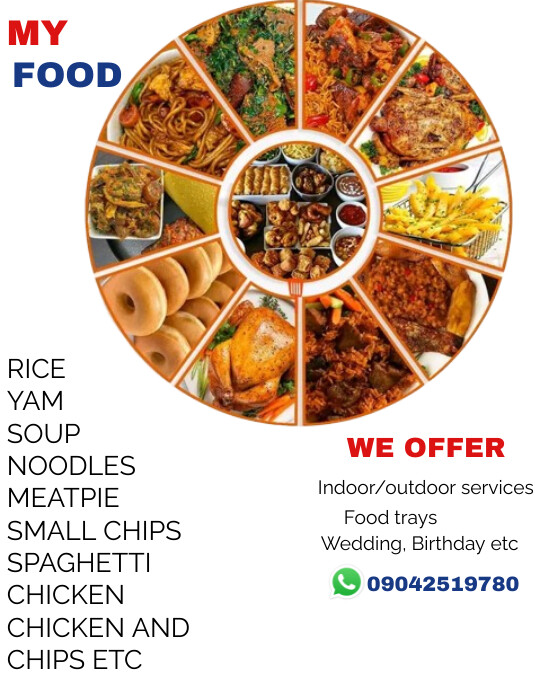 Copy of White Professional Food Flyer (us Letter) | PosterMyWall