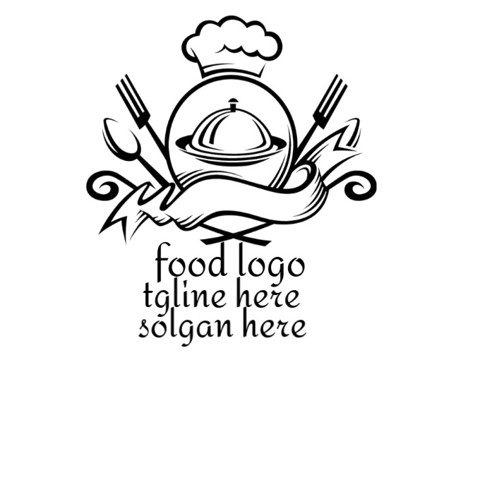 White Professional Food Logo Logo Template | PosterMyWall