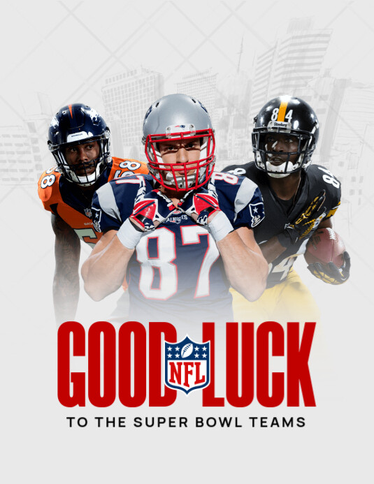 Copy of White Professional Football Gameday Flyer (us Letter ...