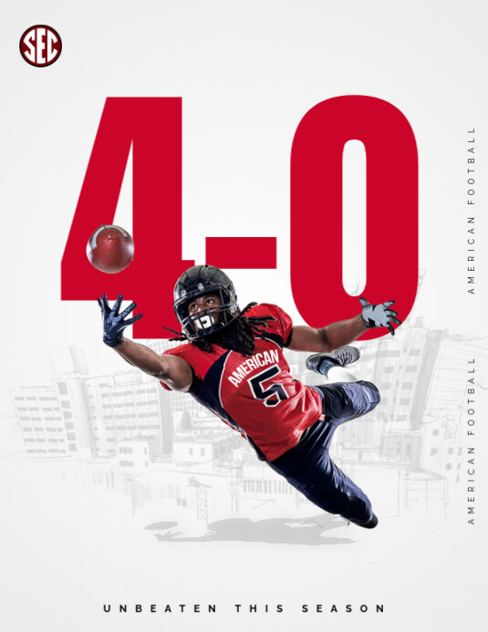 Copy of White Professional Football Gameday Flyer (us Letter ...