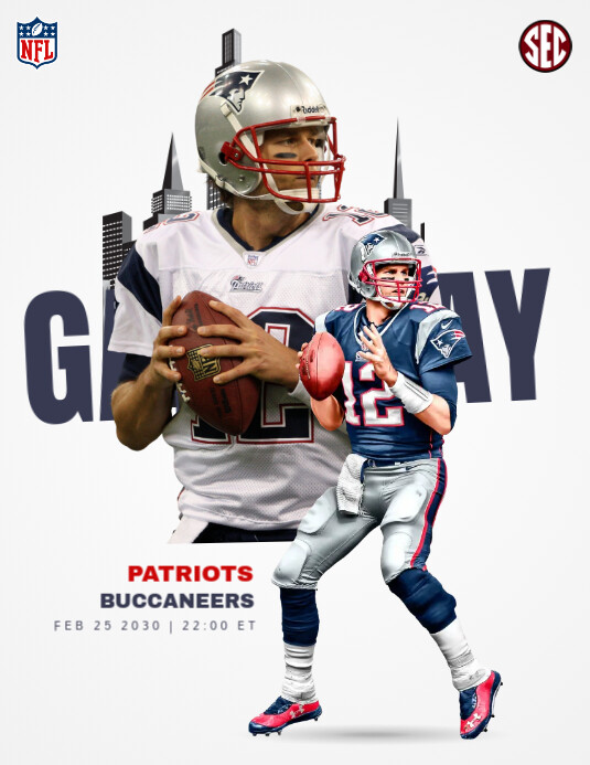 Copy of White Professional Football Gameday Flyer (us Letter ...