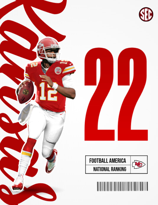 Copy of White Professional Football Gameday Flyer (us Letter ...
