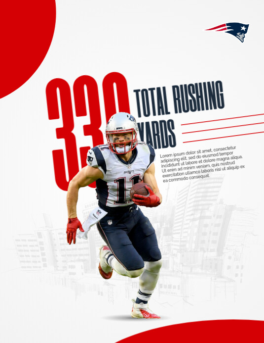 Copy of White Professional Football Gameday Flyer (us Letter ...