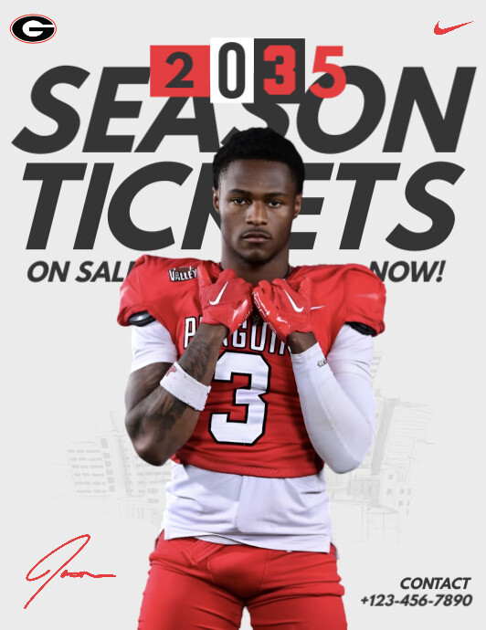 Copy of White Professional Football Gameday Flyer (us Letter ...