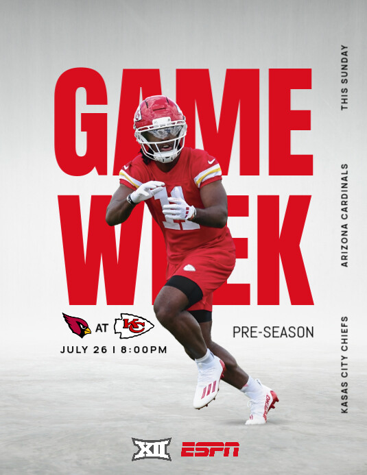 Copy of White Professional Football Gameday Flyer (us Letter ...