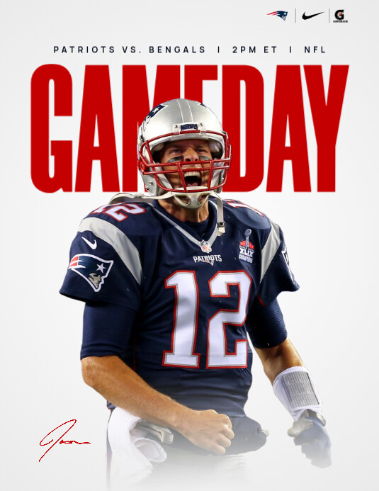 White Professional Football Match Day Flyer (us Letter) Template ...