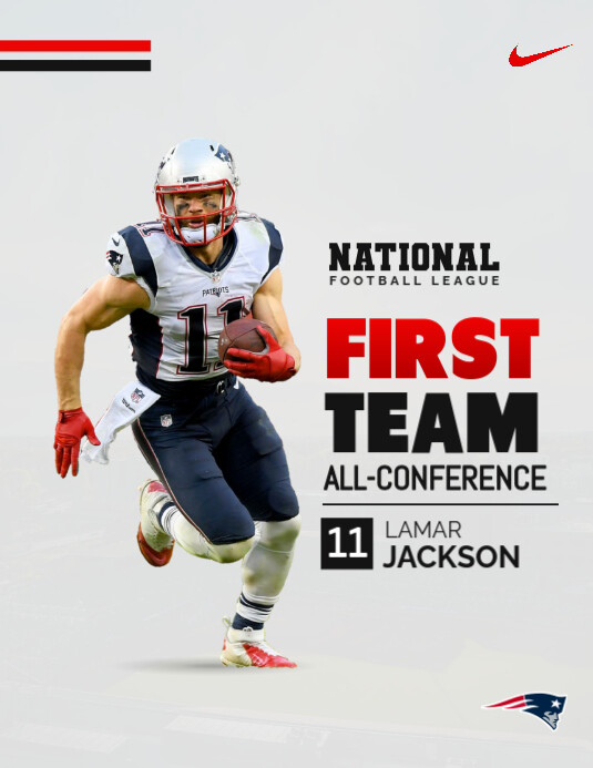 Copy of White Professional Football Matchday Flyer (us Letter ...