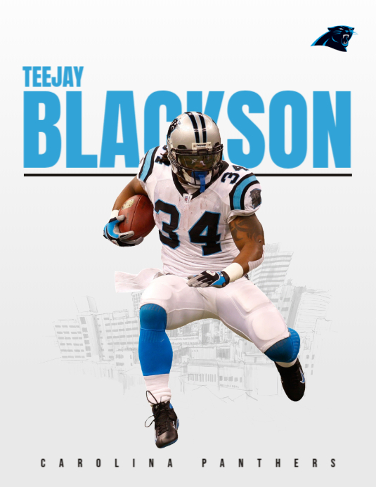 White Professional Football Player Signing Flyer (us Letter) Template ...