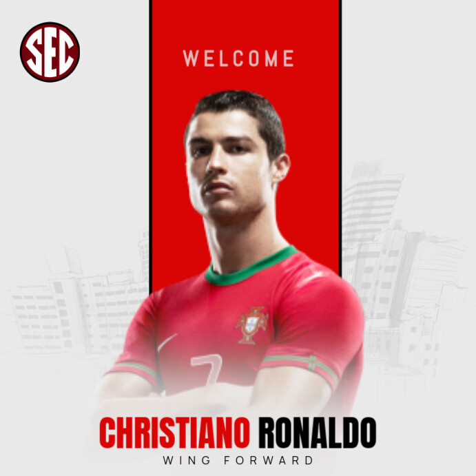 Copy of White Professional Football Player Signing Instagram Post ...