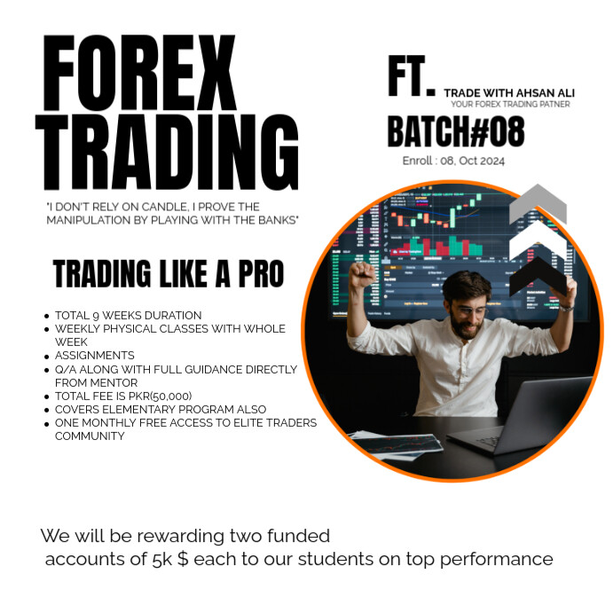 White Professional Forex Instagram Post Template | PosterMyWall