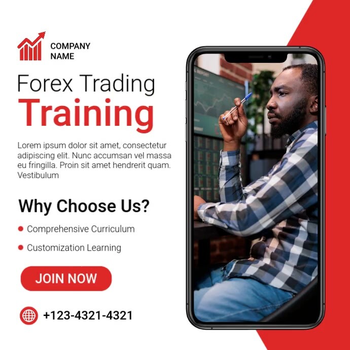White Professional Forex Trading Training Instagram Post Template | PosterMyWall