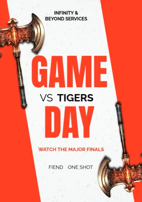 White Professional Game Day Poster Sports A3 Template | PosterMyWall