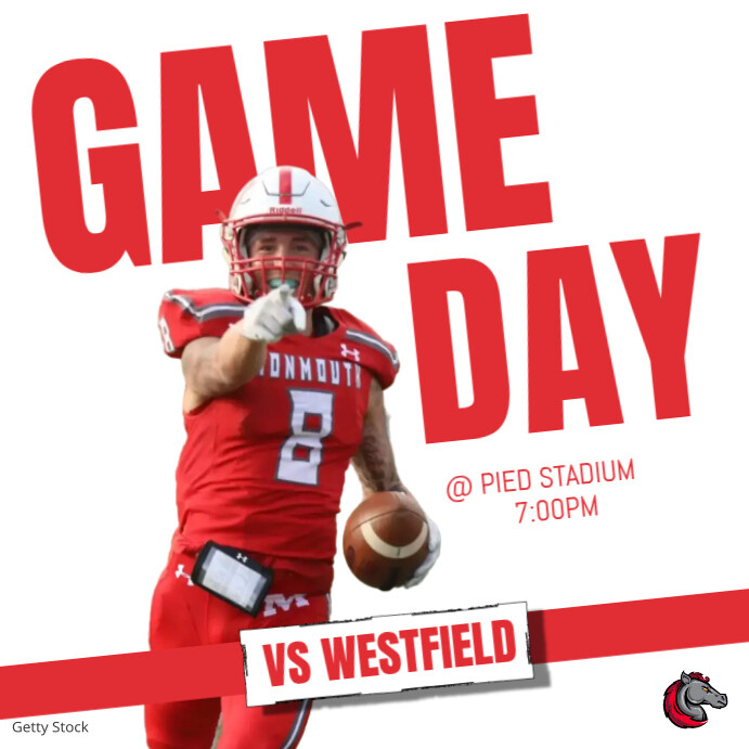 White Professional Game Day Sports Instagram Post Template | PosterMyWall