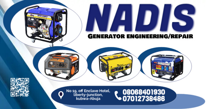Copy of White Professional Generator Advert Flyer Facebook Shared Image ...