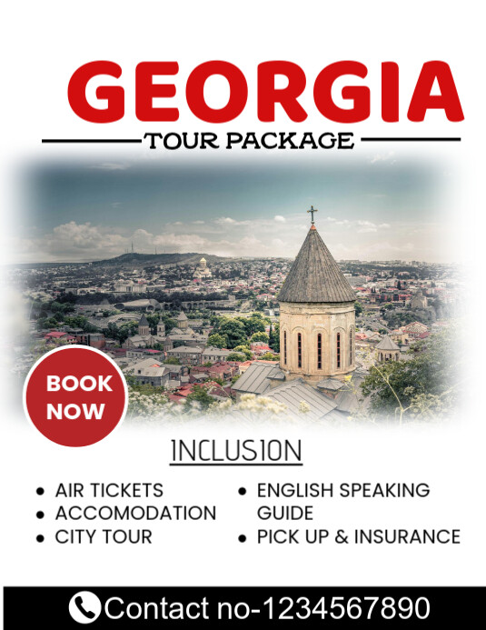 Copy of White Professional Georgia Flyer (us Letter) | PosterMyWall