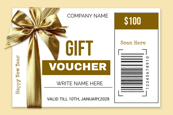 White Professional Gift Card Poster Template | PosterMyWall