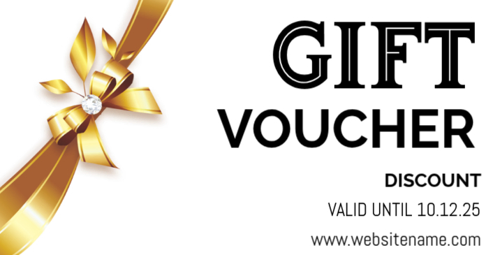 Plantilla de White Professional Gift Voucher Facebook Shared Image ...