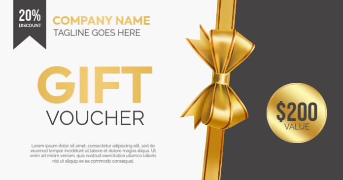Copy of White Professional Gift Voucher Facebook Shared Image ...