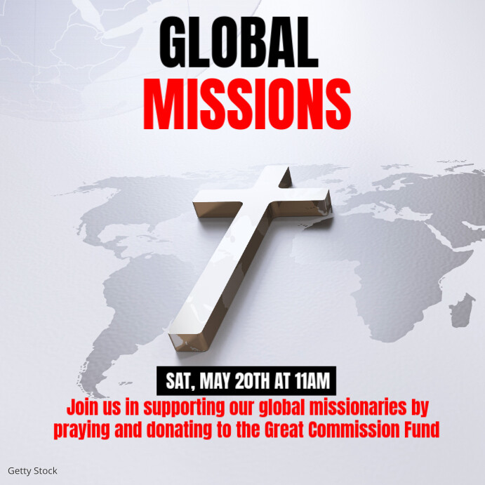 Copy of White Professional Global Missions Instagram Post | PosterMyWall