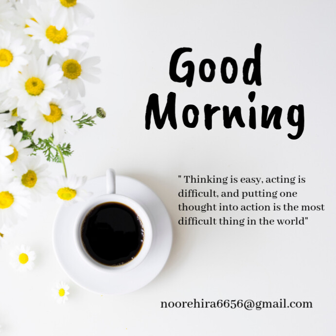 White Professional Good Morning Inspirational Quotes Instagram Post ...