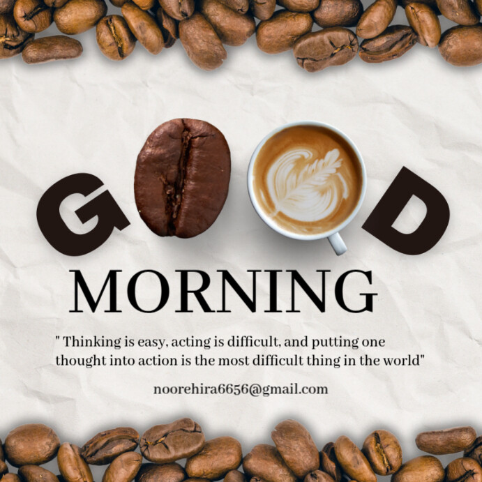 Plantilla de White Professional Good Morning Wish Cards Instagram Post ...